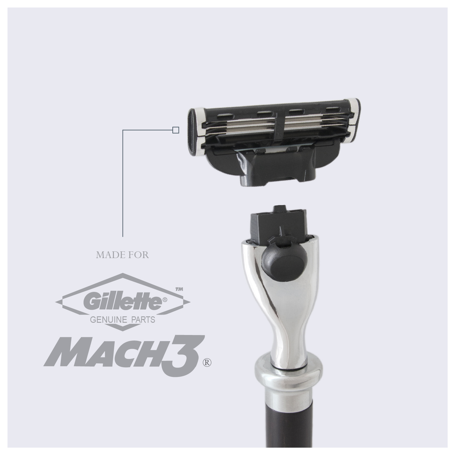 Gora Klingen Manufaktur - Mach 3 Razor, Plum Wood