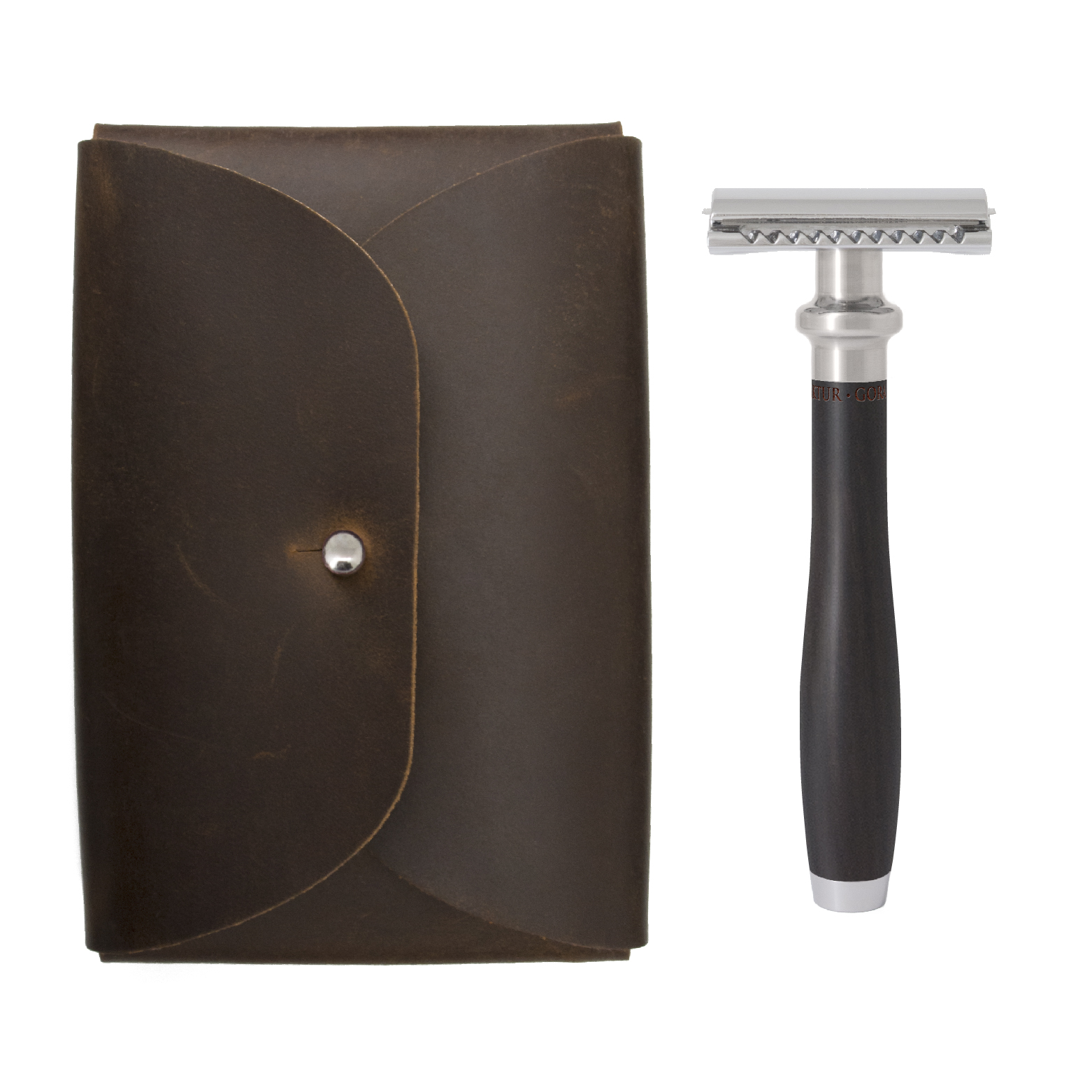 Gora Klingen Manufaktur - Safety Razor Travel Set, Sandalwood